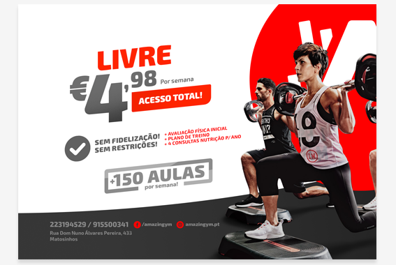 site design ginásio flyer identidade corporativa - DESIGN PORTO ...